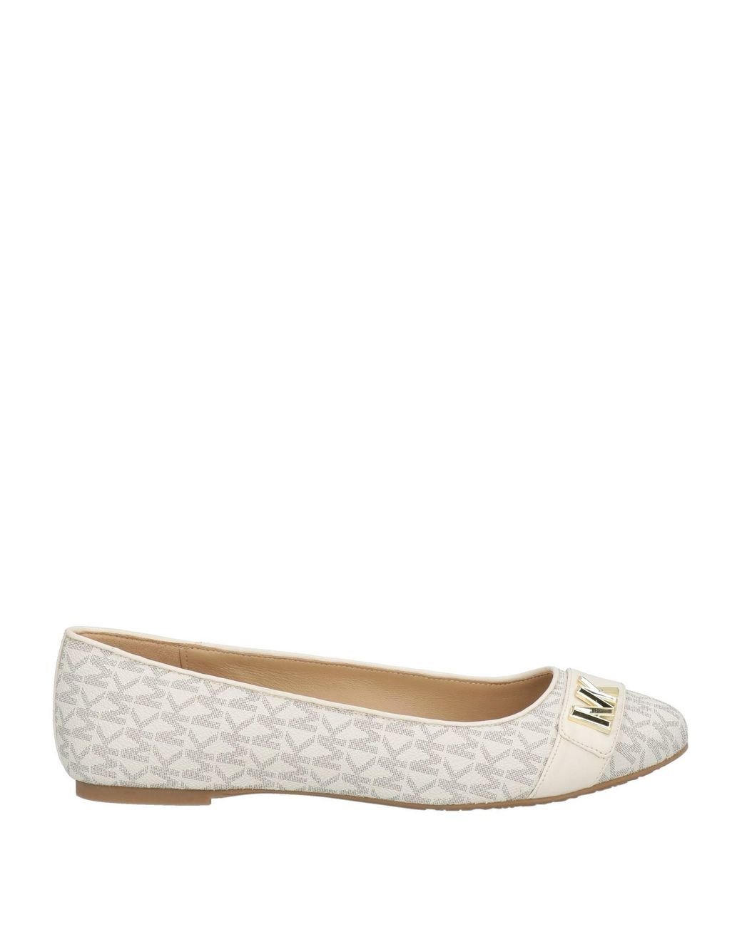 MICHAEL Michael Kors Ballet Flats Polyurethane in White | Lyst