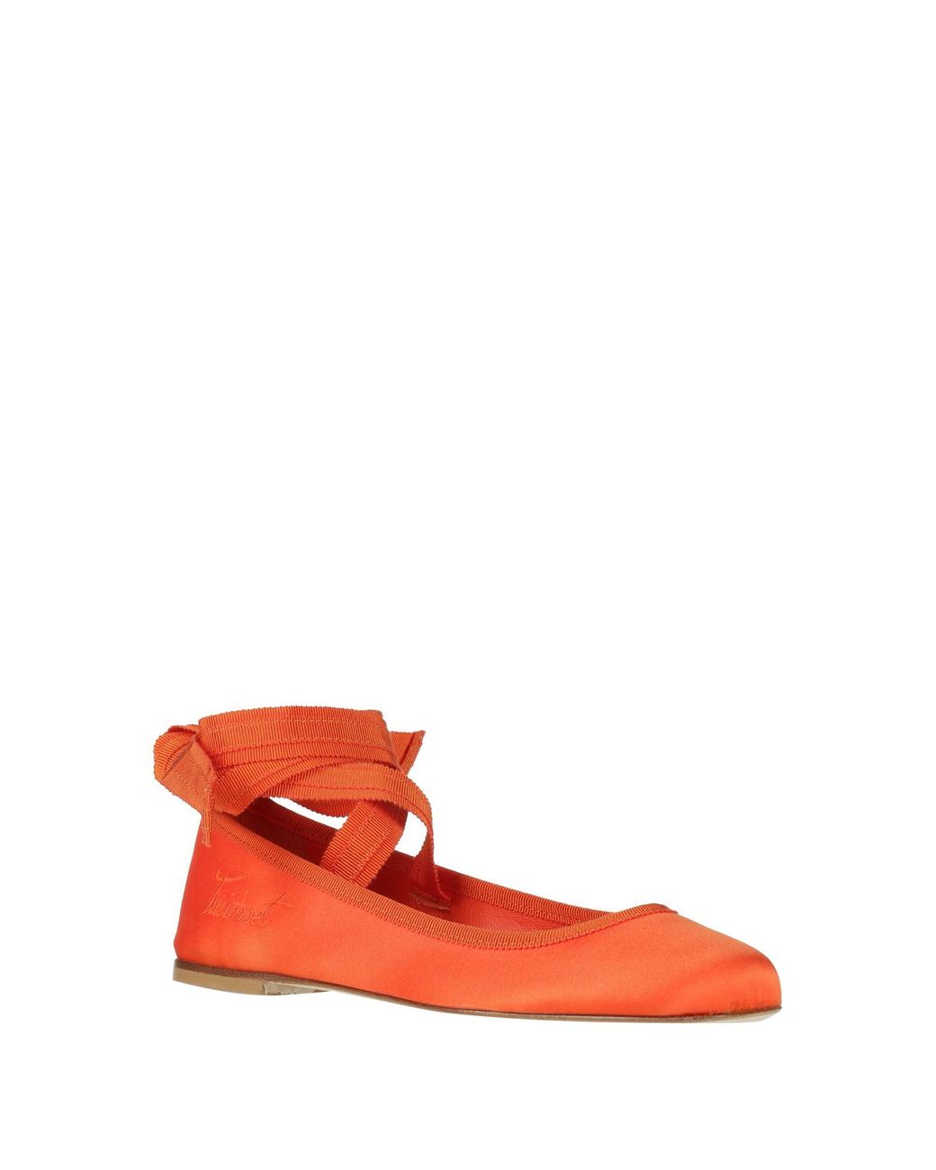 Twinset Ballet Flats Textile Fibers in Red | Lyst