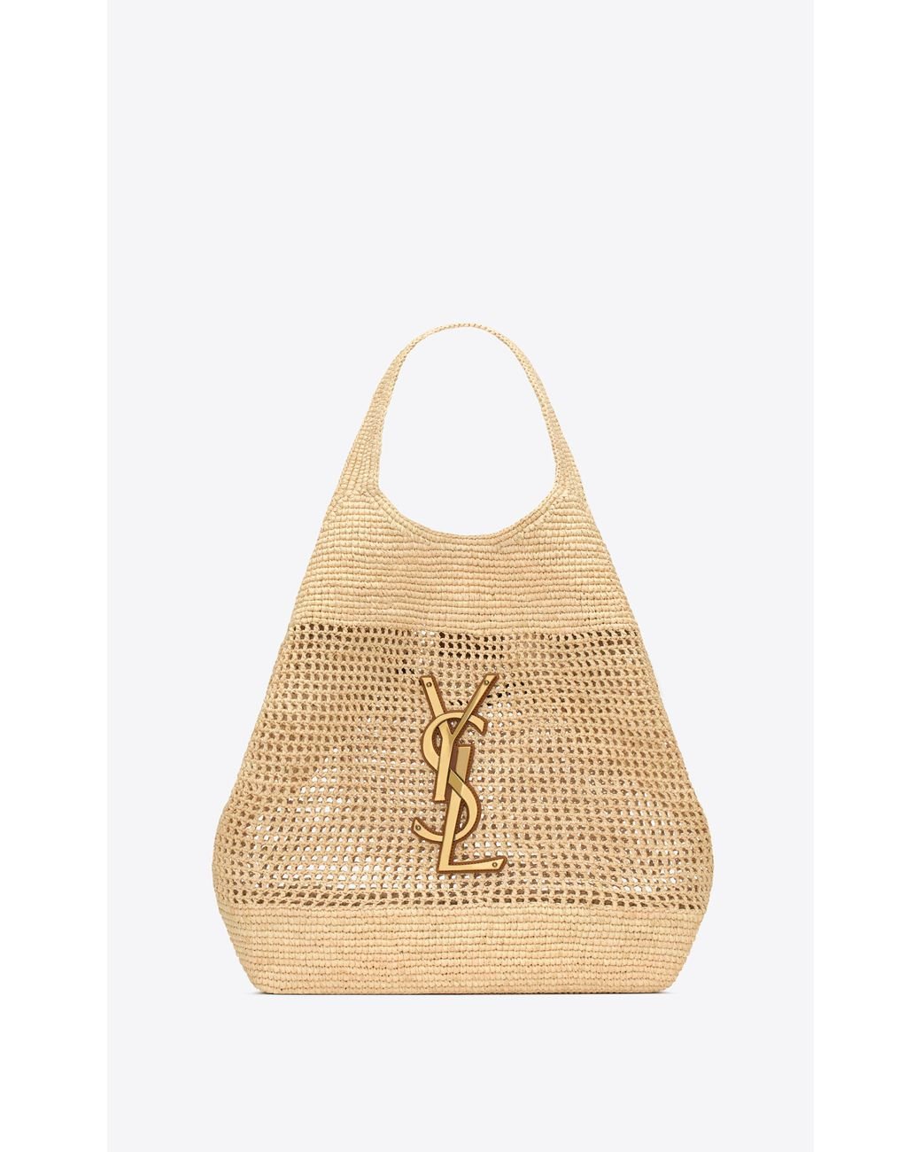 Saint Laurent Icare In Raffia in Natural | Lyst