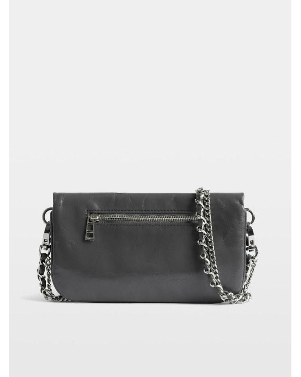 Zadig & Voltaire Rock Nano Humberto Clutch in Gray | Lyst