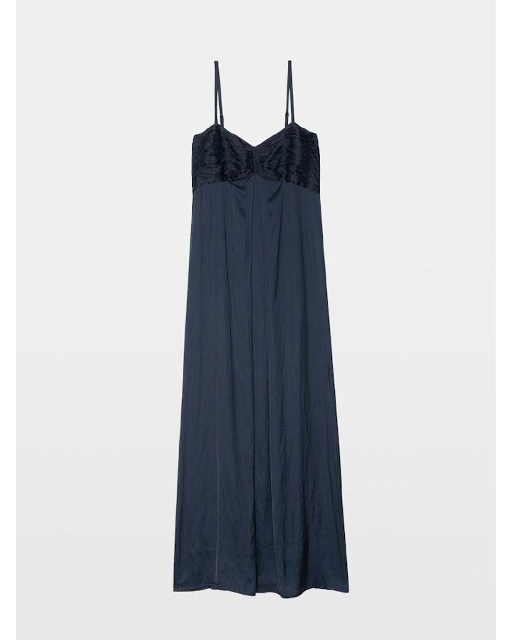Zadig & Voltaire Rippie Satin Dress in Blue | Lyst