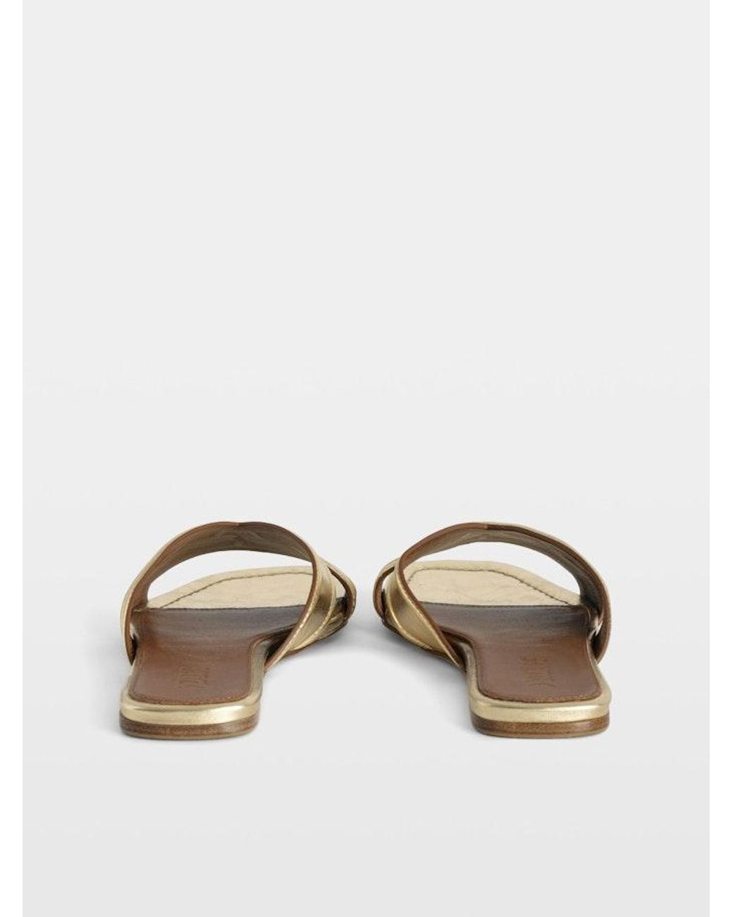 Zadig & Voltaire Azora Mules in Metallic | Lyst