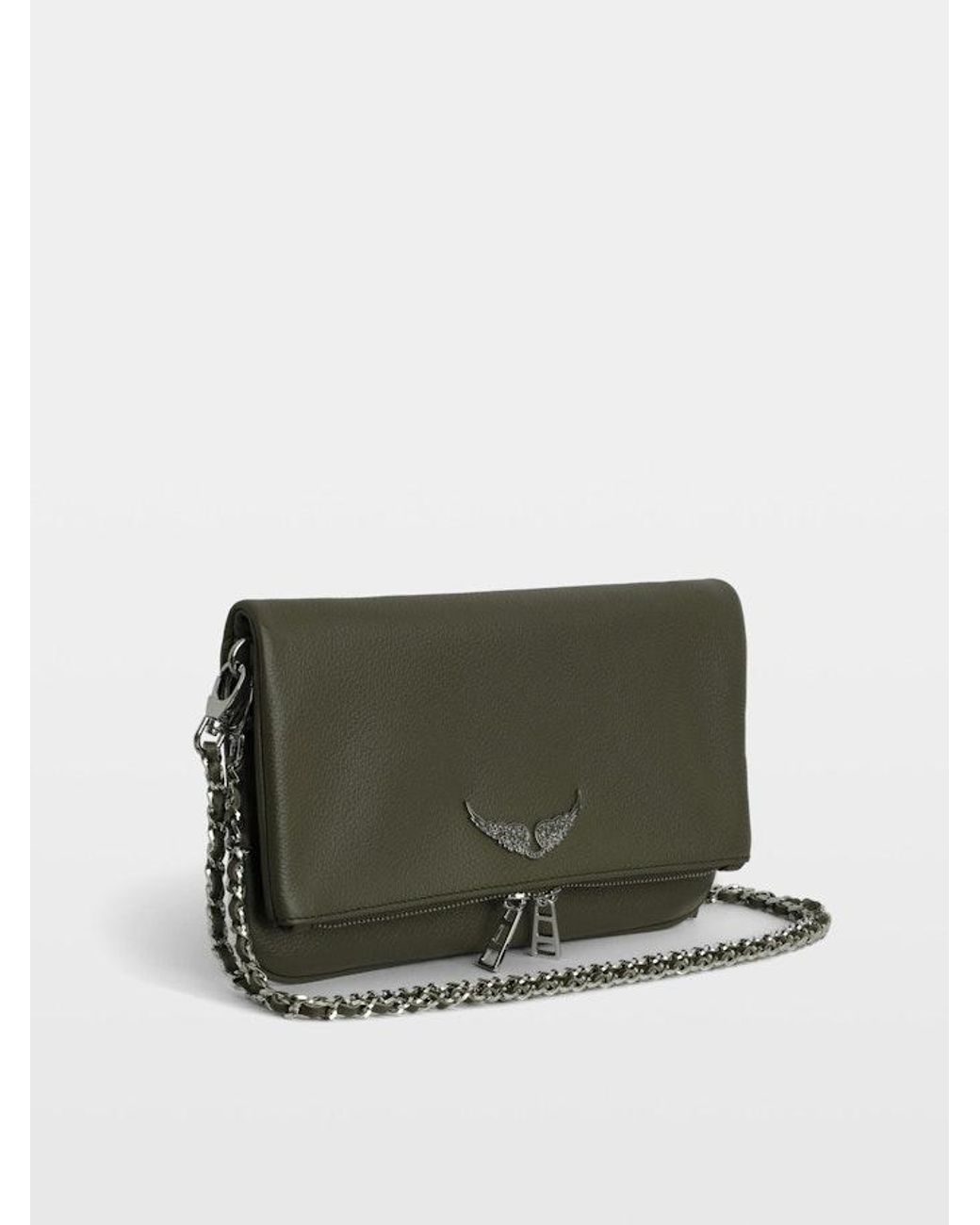 Zadig & Voltaire Rock Clutch in Gray | Lyst