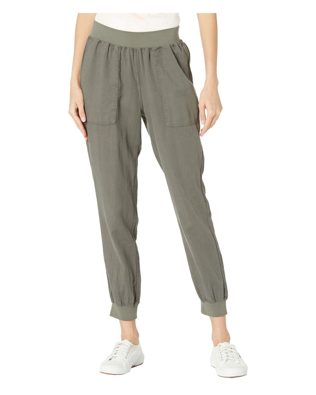 Faherty Brand Linen Arlie Day Pants Casual Pants in Olive (Green) - Lyst