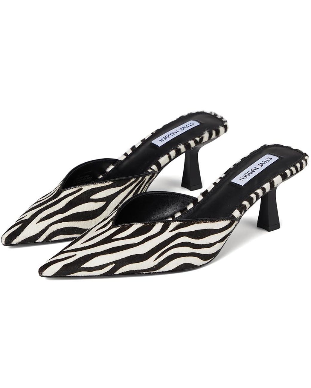Steve Madden Mod (Zebra) High Heels in Black | Lyst