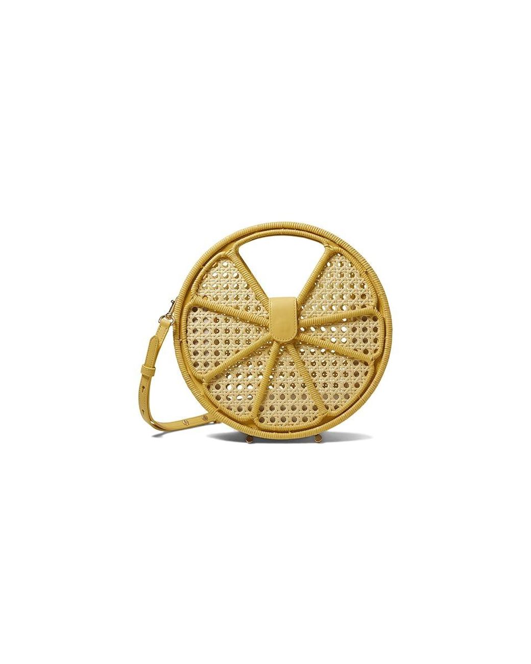 Kate Spade Lemon Drop Raffia Lemon Slice Top-Handle Satchel Handbags ...