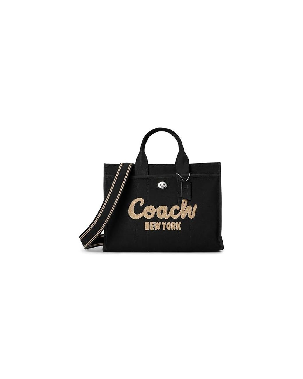COACH Cargo Tote Bag 42 Tote Handbags, Canvas/Textile in Black | Lyst