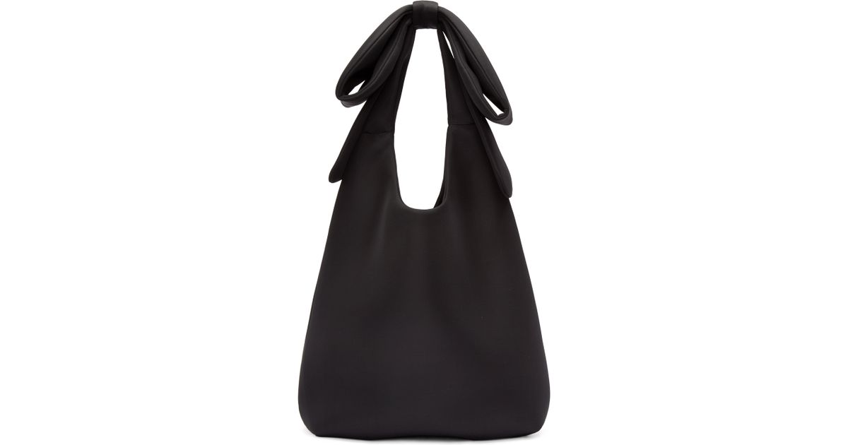 Simone Rocha Black Neoprene Large Dumpling Bag | Lyst