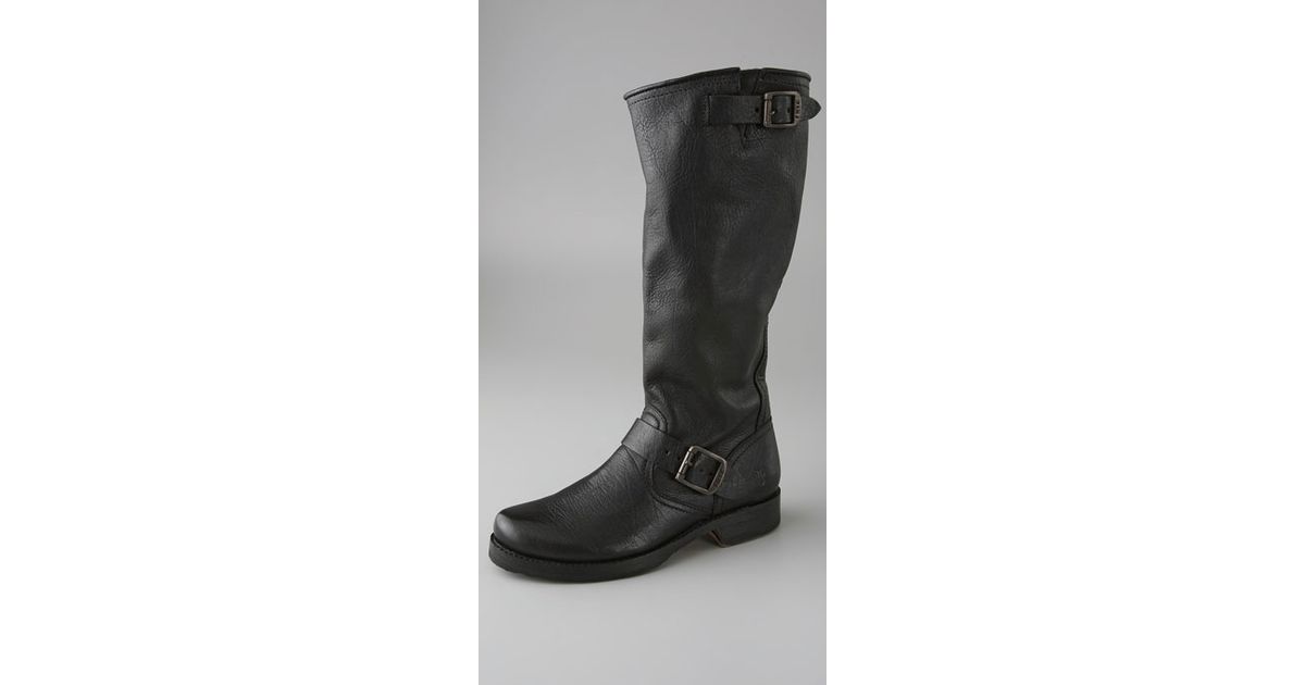 Frye Veronica Slouch Boots in Black | Lyst