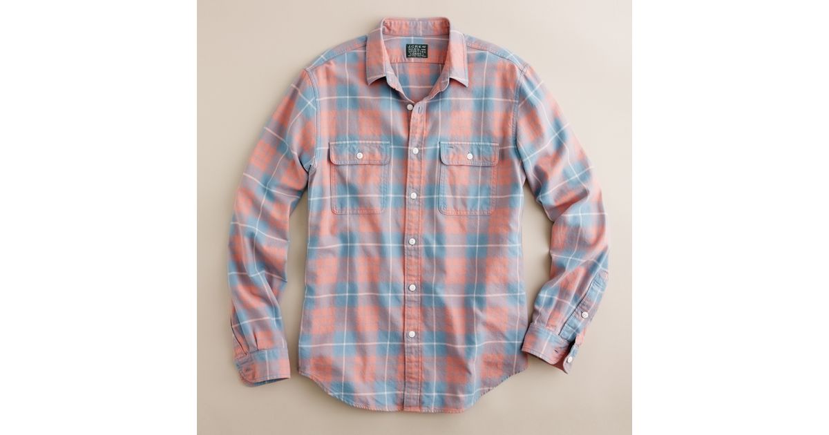 J.Crew Vintage Flannel Shirt in Montrose Plaid in Blue for Men | Lyst