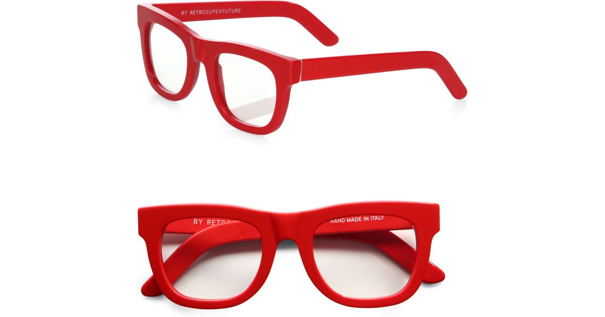 Retrosuperfuture Red Optical Frames for Men | Lyst