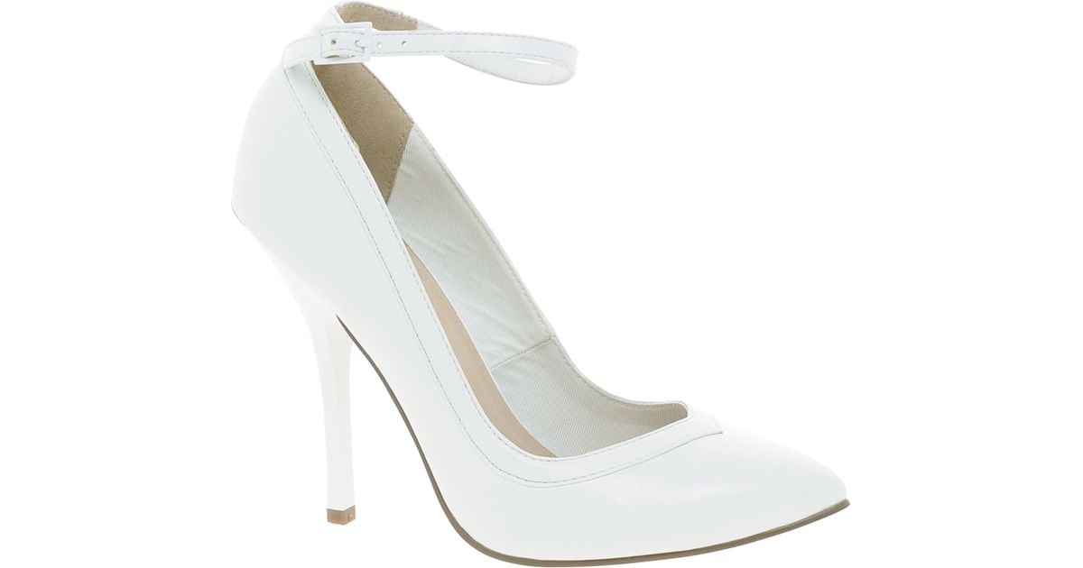 ASOS Pout Pointed High Heels in White | Lyst