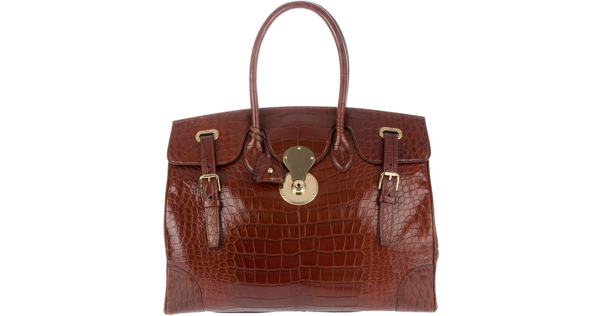 Ralph Lauren Ricky Bag in Brown | Lyst