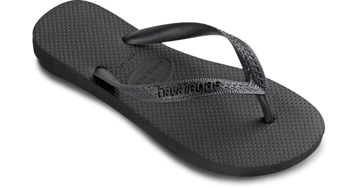 Havaianas Basic Flip Flops In Black Lyst