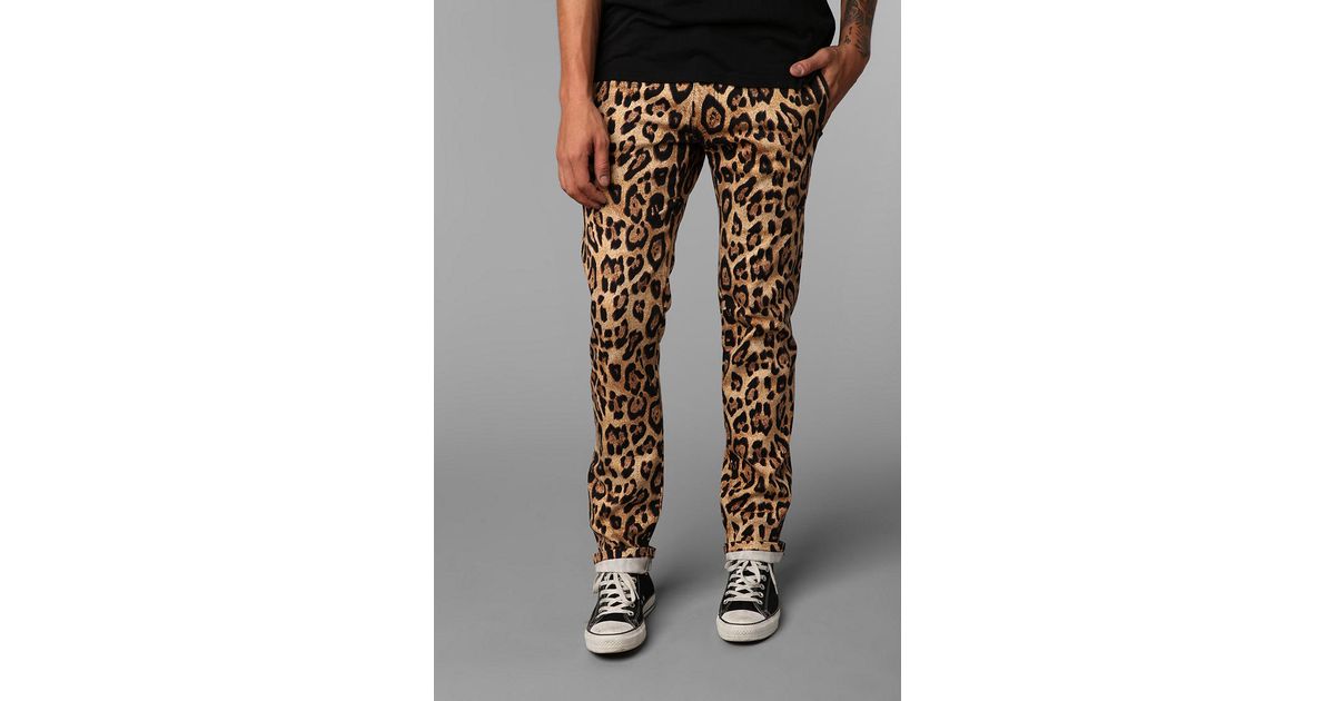Urban Outfitters Tripp Nyc Leopard Print Topcat Pant in Metallic for ...
