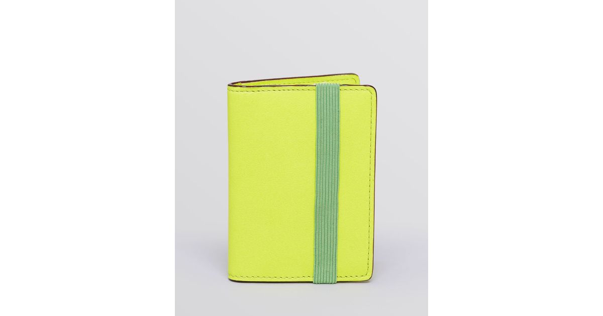Jack Spade Leather Vertical Bifold Wallet in Green for Men | Lyst