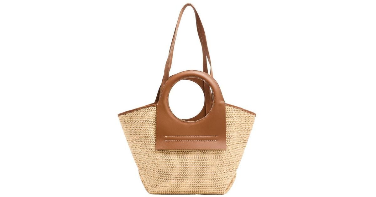 Hereu Cala S Raffia Tote Bag in Brown | Lyst