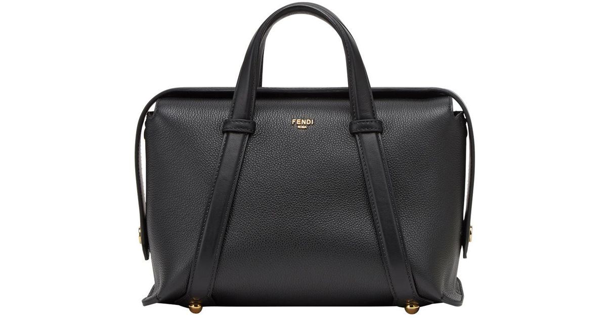 Fendi Boston 365 Bag in Black | Lyst