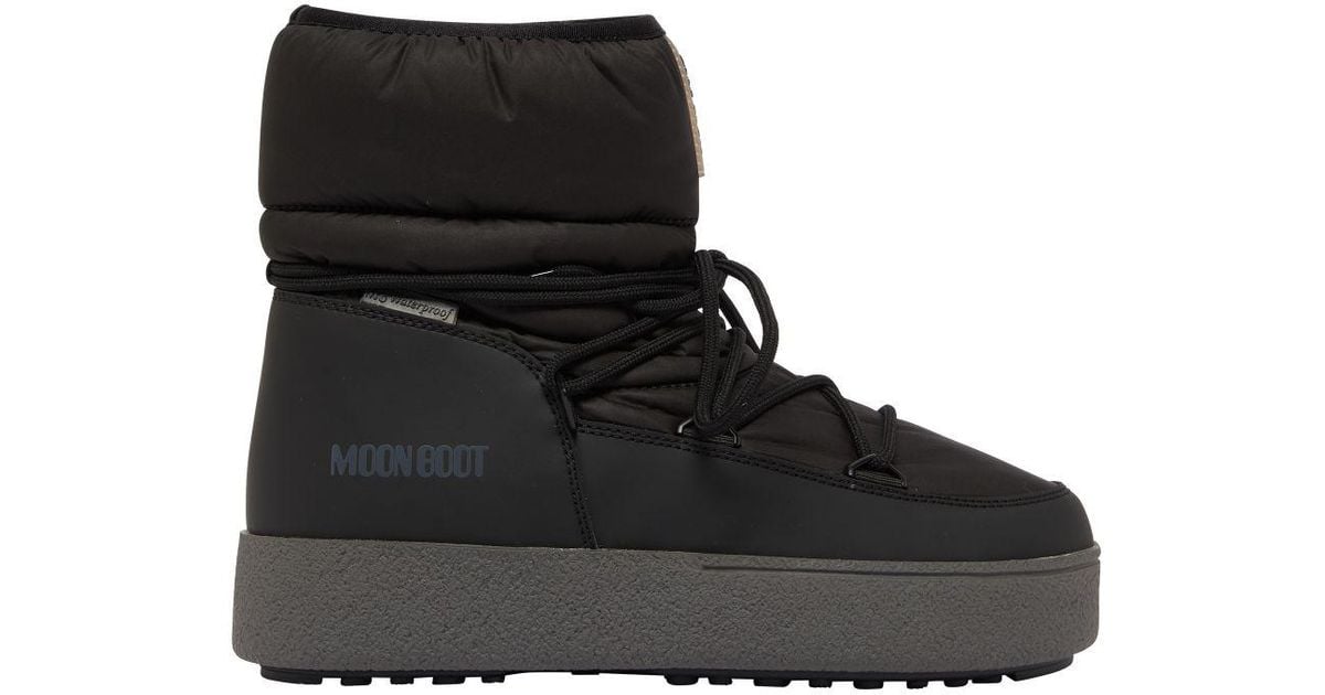 Moon Boot Ltrack Low Nylon Wp Ankle Boots in Black | Lyst