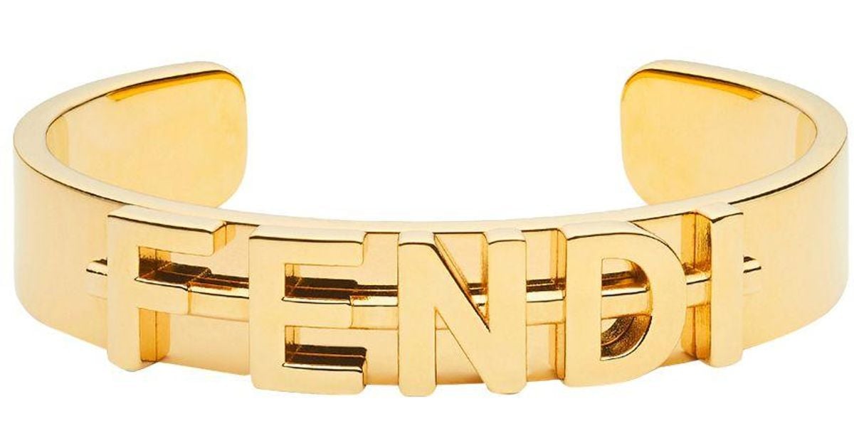 Fendi Graphy Bangle in Metallic | Lyst
