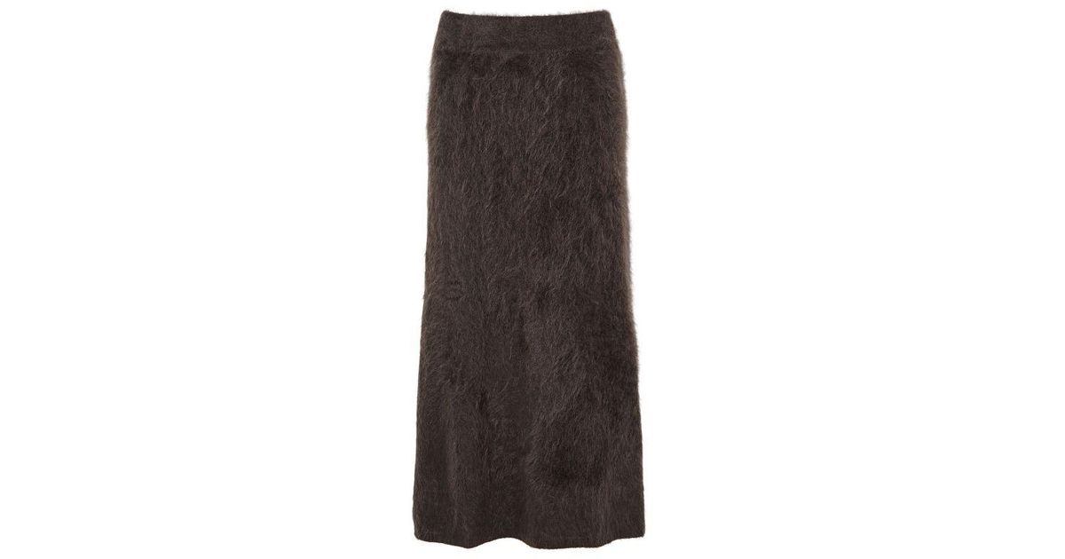 Lisa Yang Asta Iconic Cashmere Skirt in Brown | Lyst