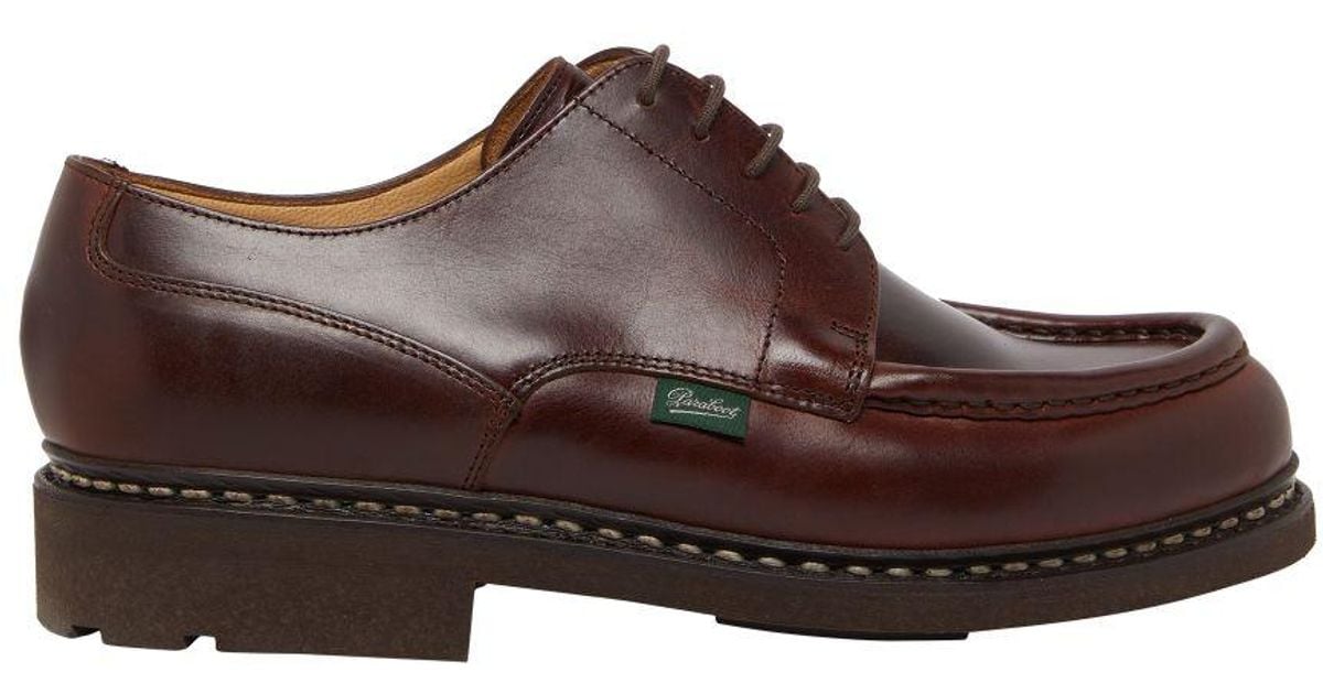 Paraboot Villandry Smooth Leather Derbies in Brown for Men | Lyst
