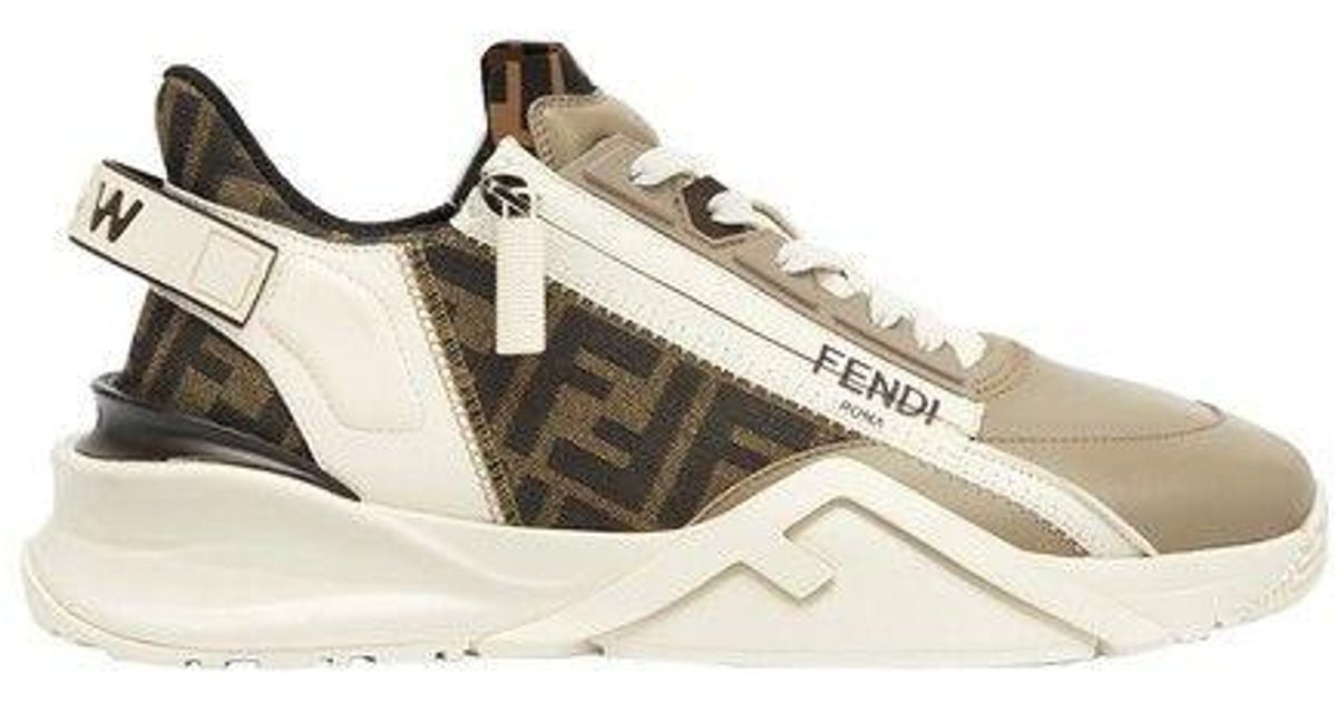 Fendi Flow Sneakers in Natural | Lyst