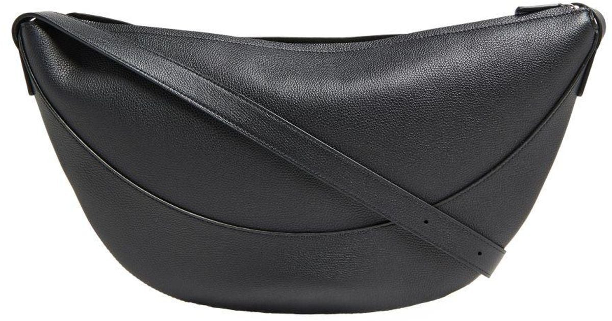 The Row Jouve Hobo Bag in Black | Lyst