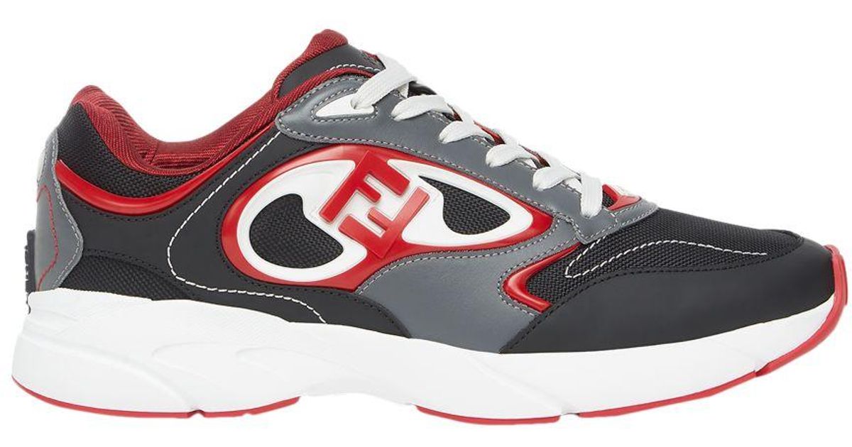 Fendi Forward Lace-Up Sneakers in Blue for Men | Lyst