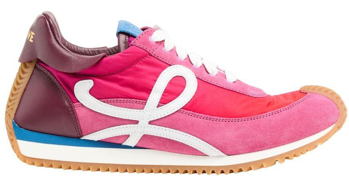 Loewe Flow Runner Sneakers in Pink | Lyst
