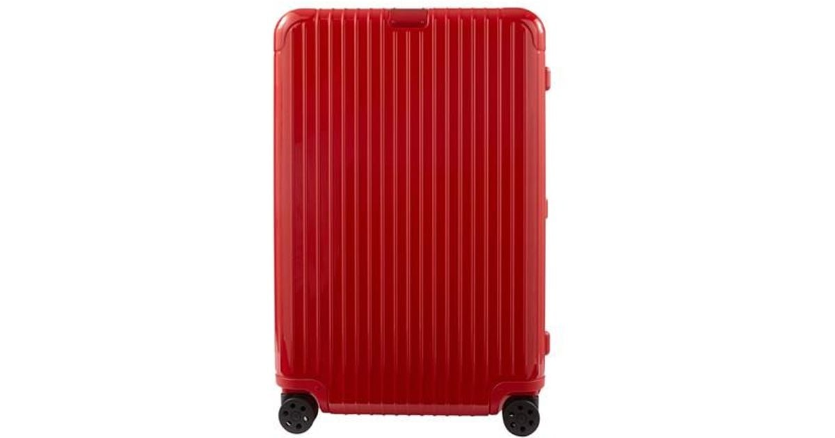RIMOWA Essential Check-in L Suitcase in Red for Men | Lyst