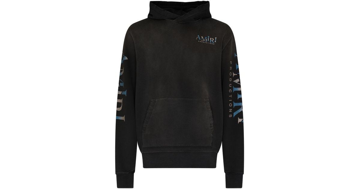 Amiri Theatre Masks Hooded Sweatshirt in Black for Men | Lyst