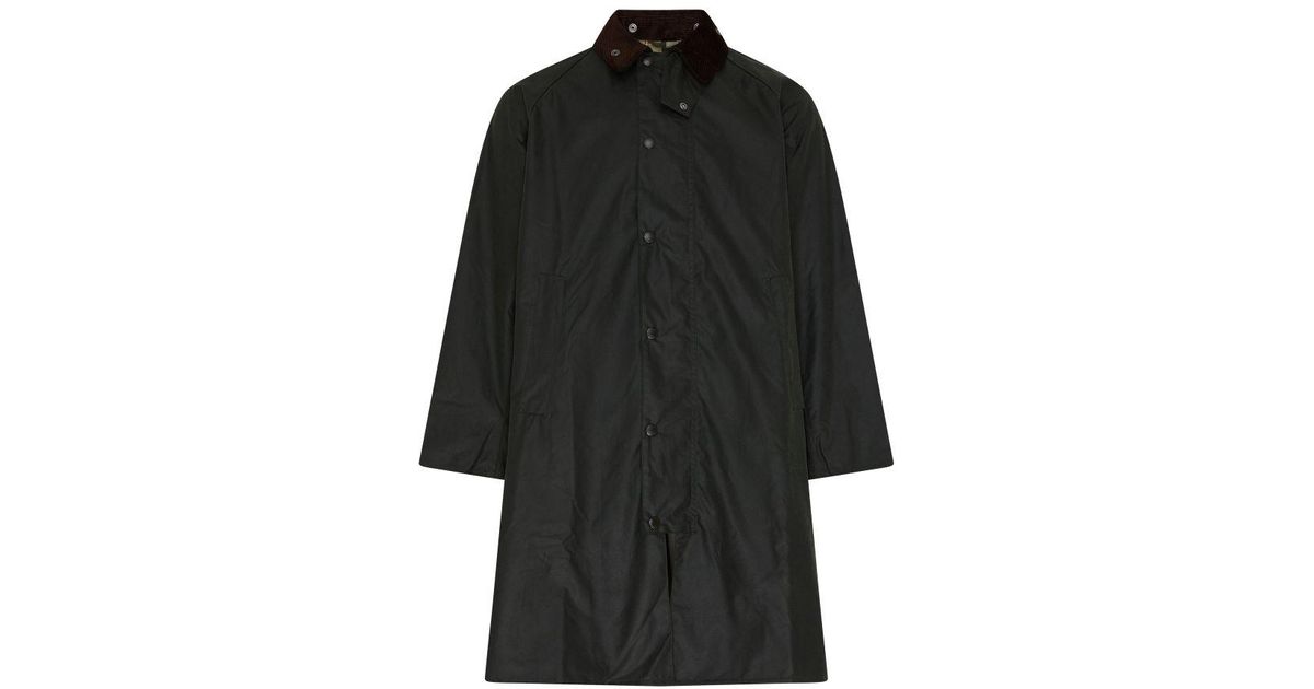 Barbour Exmoor Wax Coat in Black for Men | Lyst