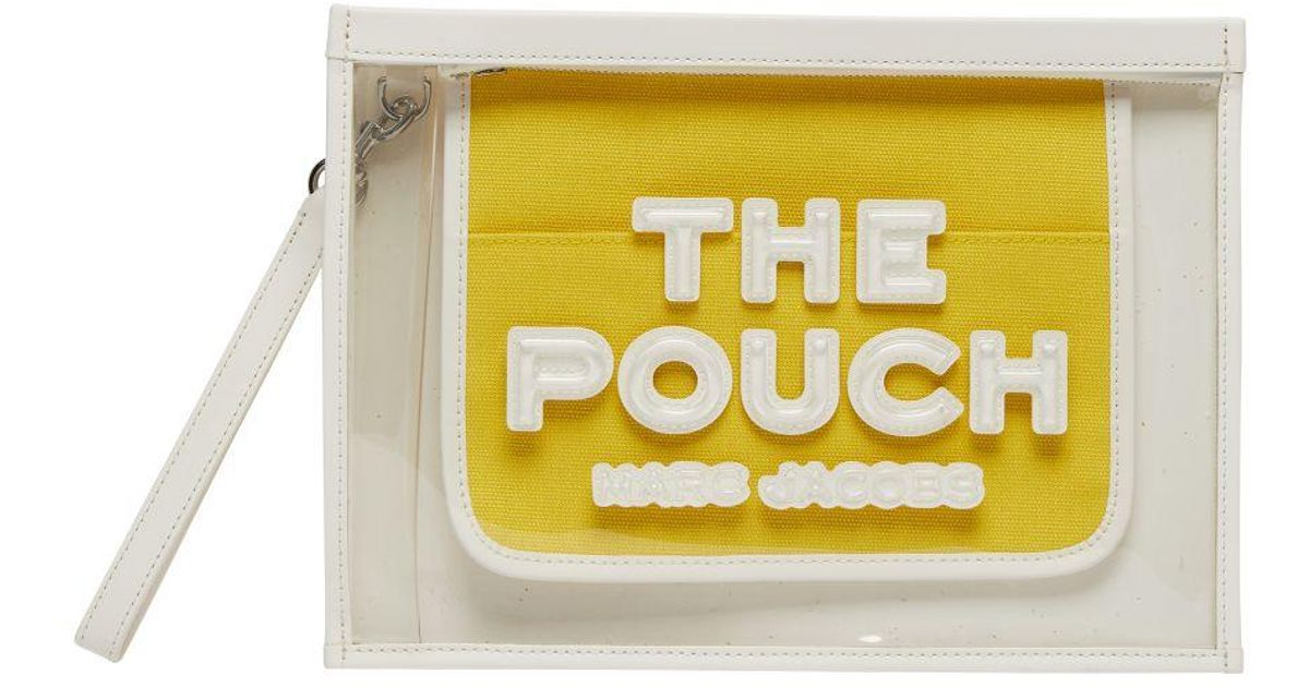 Marc Jacobs The Clear Large Pouch in Yellow | Lyst