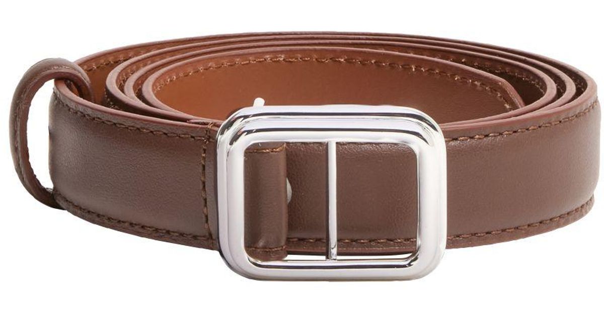 LIE STUDIO Georgia Wide Belt in Brown | Lyst