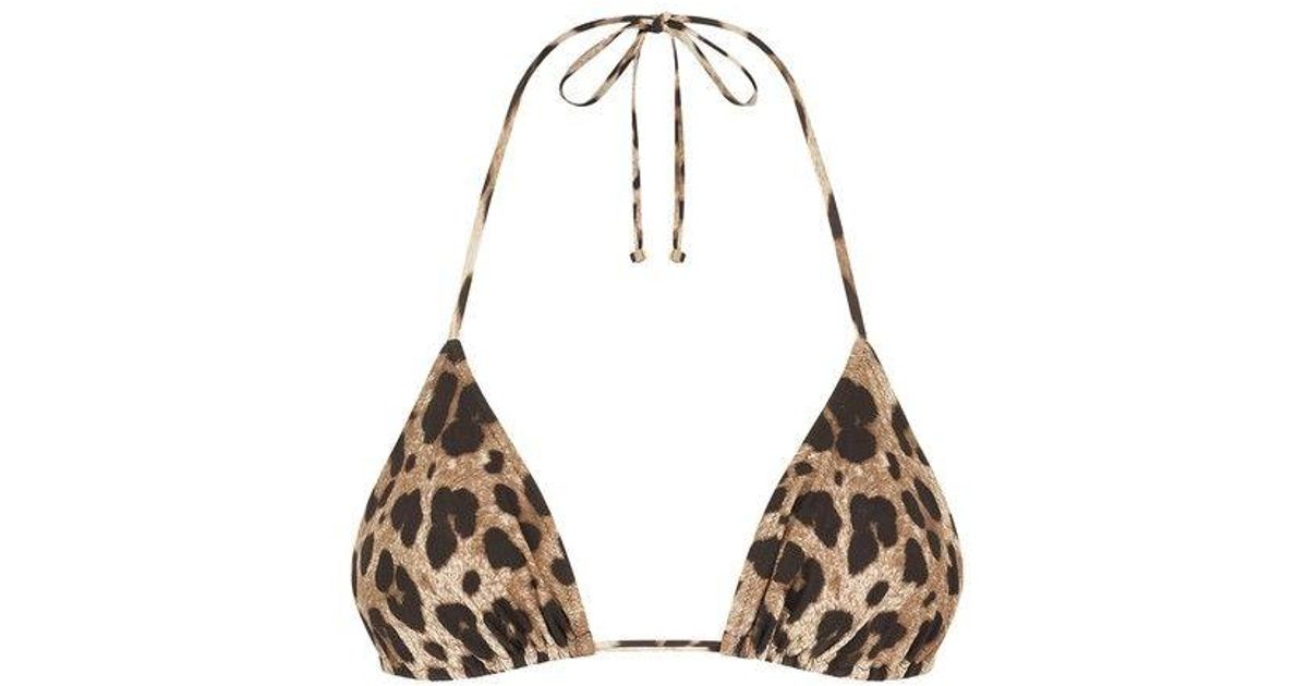 Dolce And Gabbana Triangle Bikini Top Lyst