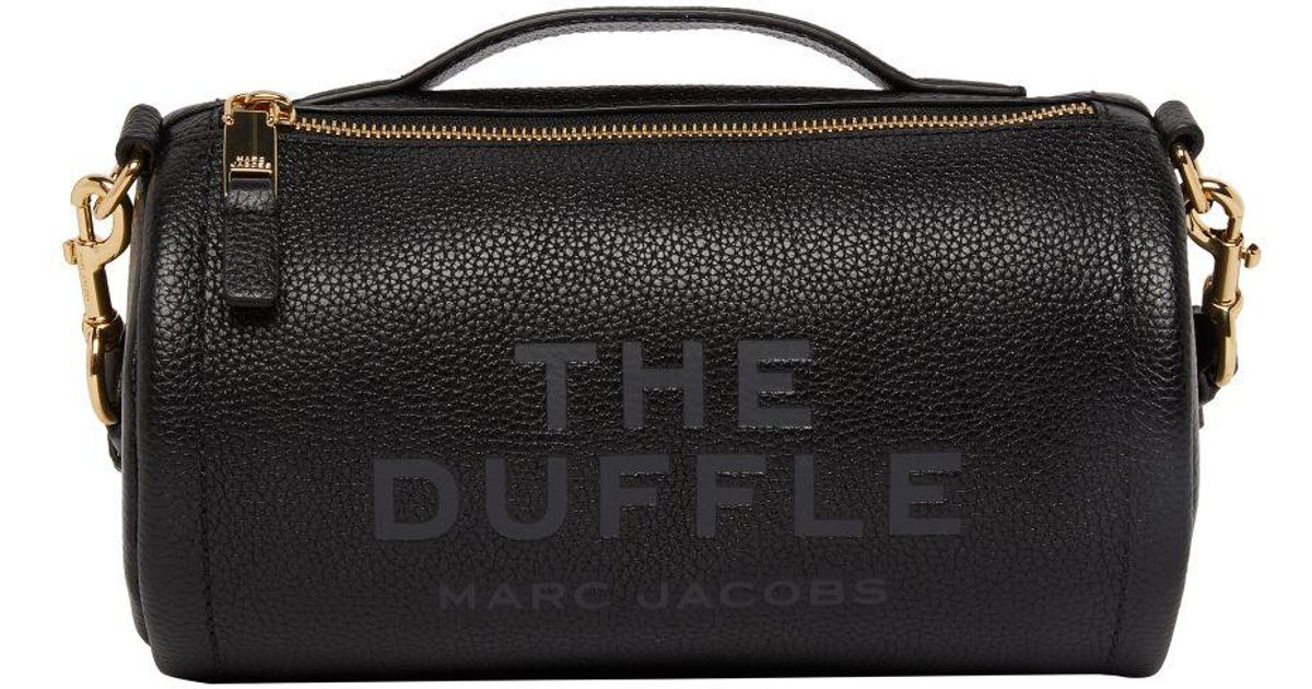 Marc Jacobs The Leather Duffle Bag in Black | Lyst