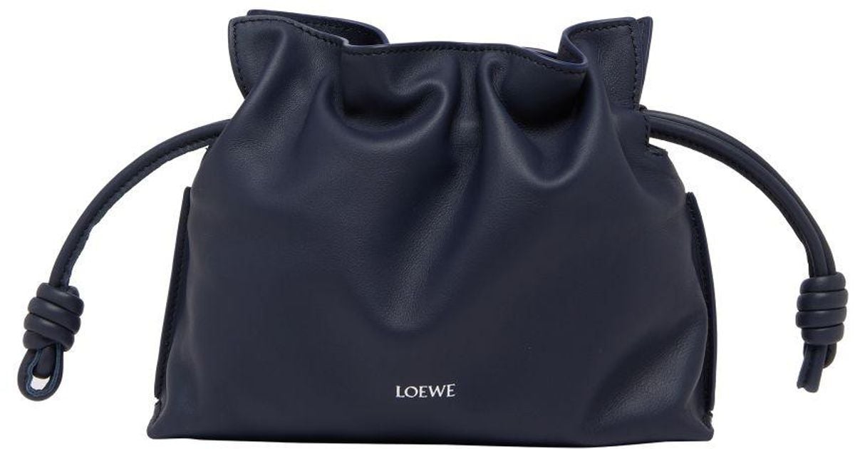 Loewe Mini Flamenco Clutch in Blue | Lyst