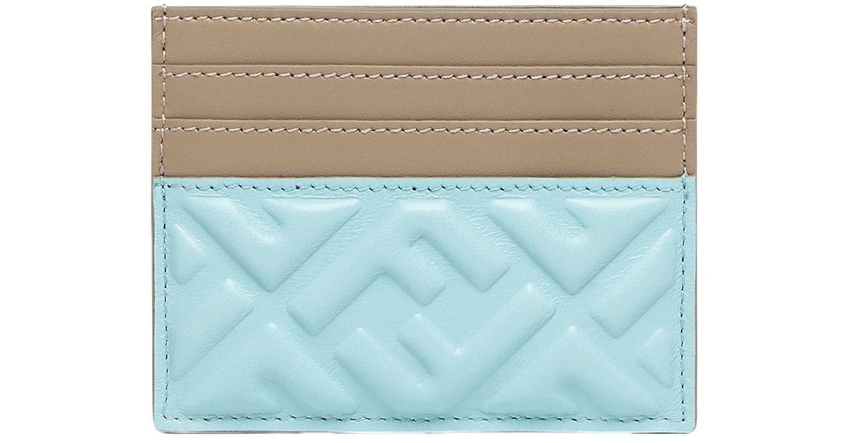 Fendi Baguette Card Case in Blue | Lyst UK