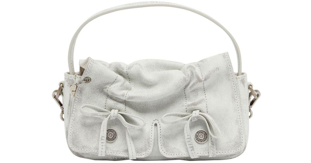 Acne Studios Multipocket Micro Vintage Hand Bag in Metallic | Lyst