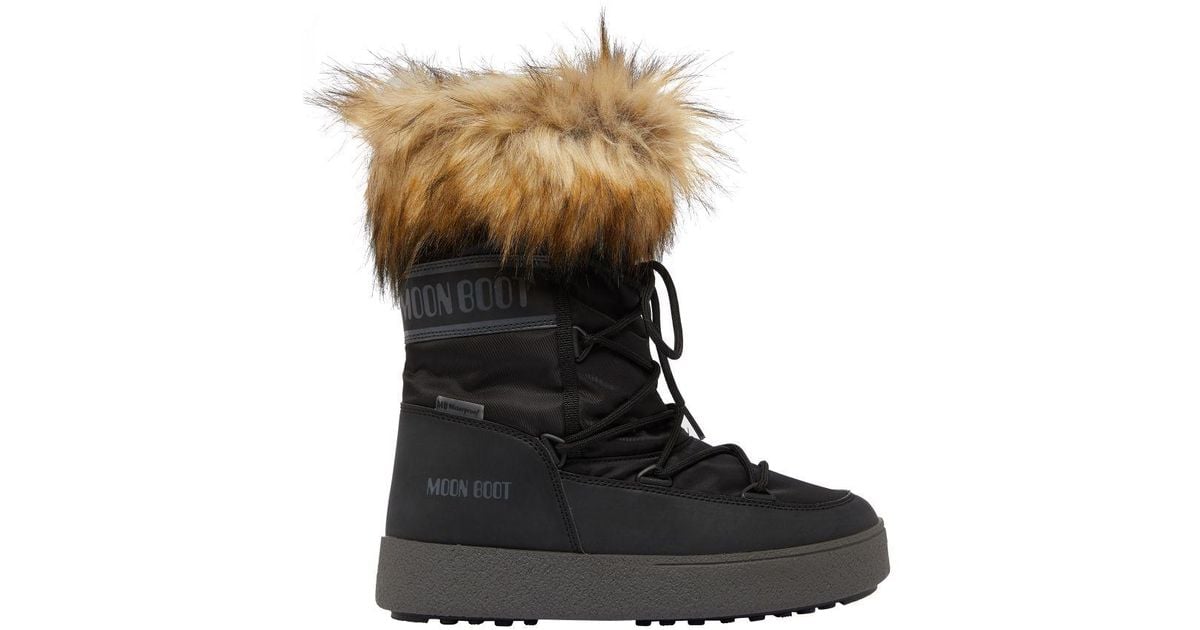 Moon Boot Ltrack Monaco Low Wp Ankle Boots in Brown | Lyst