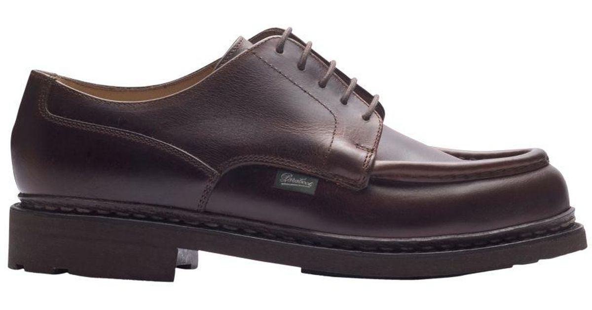 Paraboot Villandry Smooth Leather Derbies in Brown for Men | Lyst