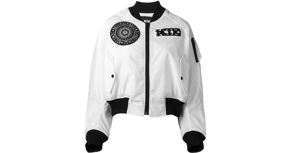 KTZ Logo Patch Bomber Jacket in Black | Lyst UK