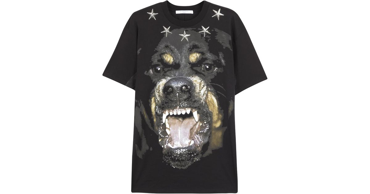 Givenchy Rottweiler Print T-Shirt in Black for Men | Lyst UK