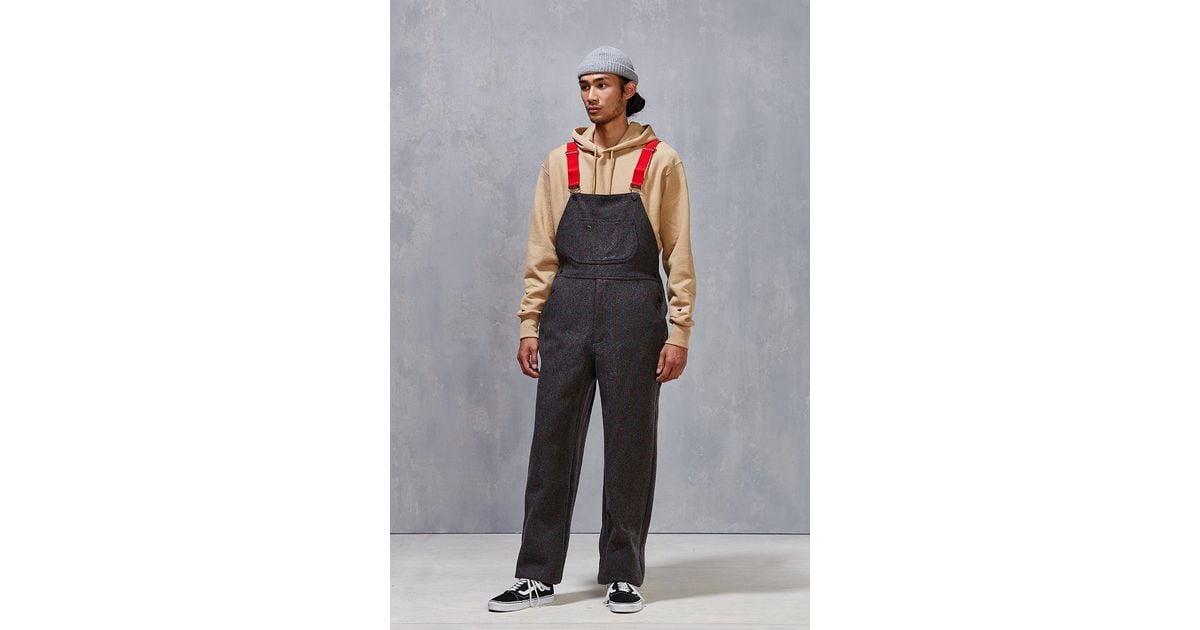 Woolrich Malone Wool Overall in Gray for Men | Lyst