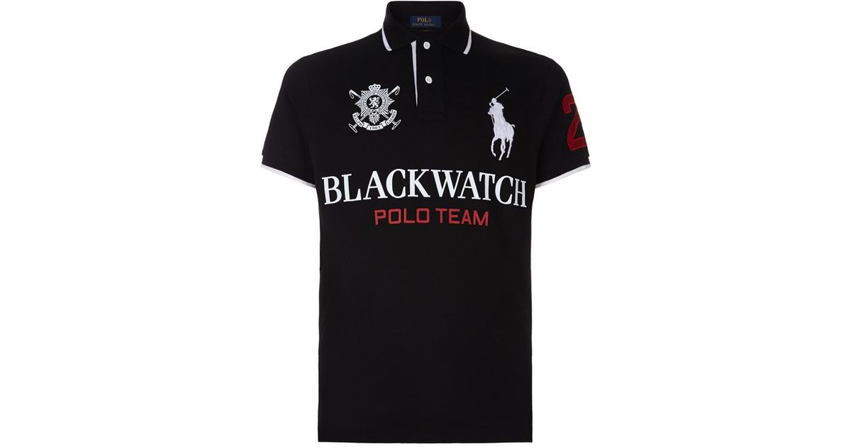 Polo Ralph Lauren Blackwatch Team Logo Polo Shirt for Men | Lyst Canada
