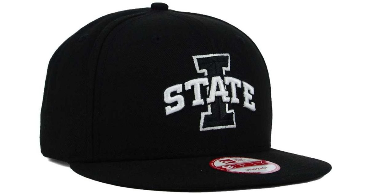 KTZ Iowa State Cyclones Black White 9fifty Snapback Cap for Men | Lyst