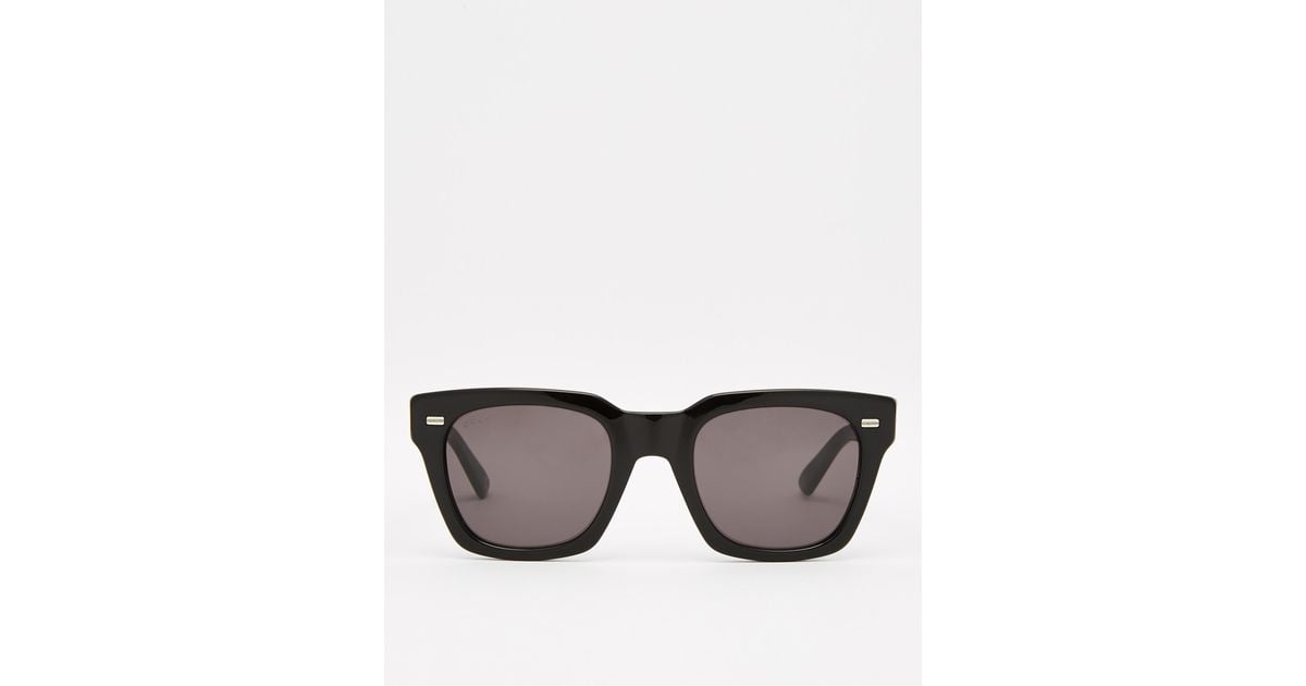 Gucci Wayfarer Acetate Sunglasses in Black for Men | Lyst