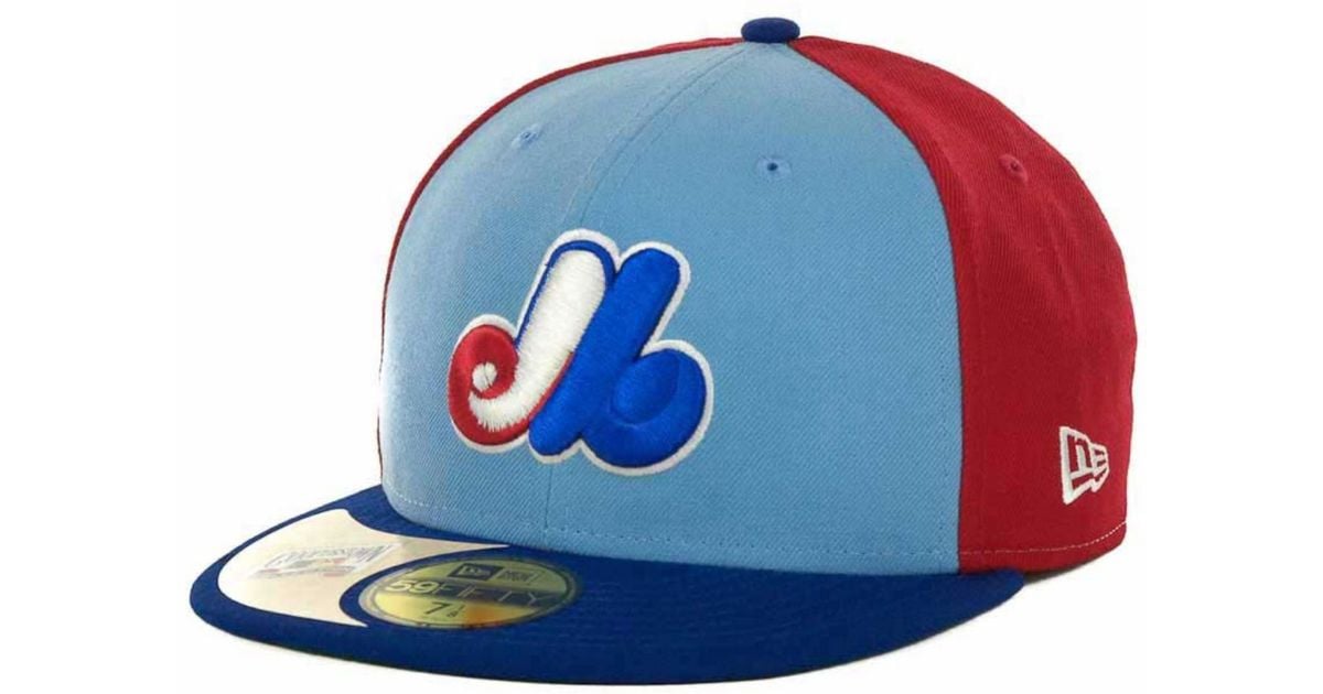 KTZ Montreal Expos Cooperstown Patch 59fifty Cap in Blue for Men | Lyst