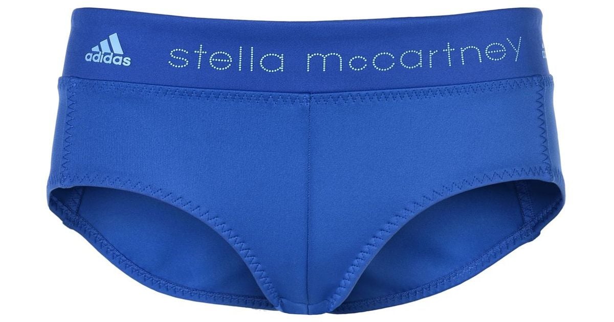 Adidas By Stella Mccartney Blue Neoprene Swim Shorts Lyst